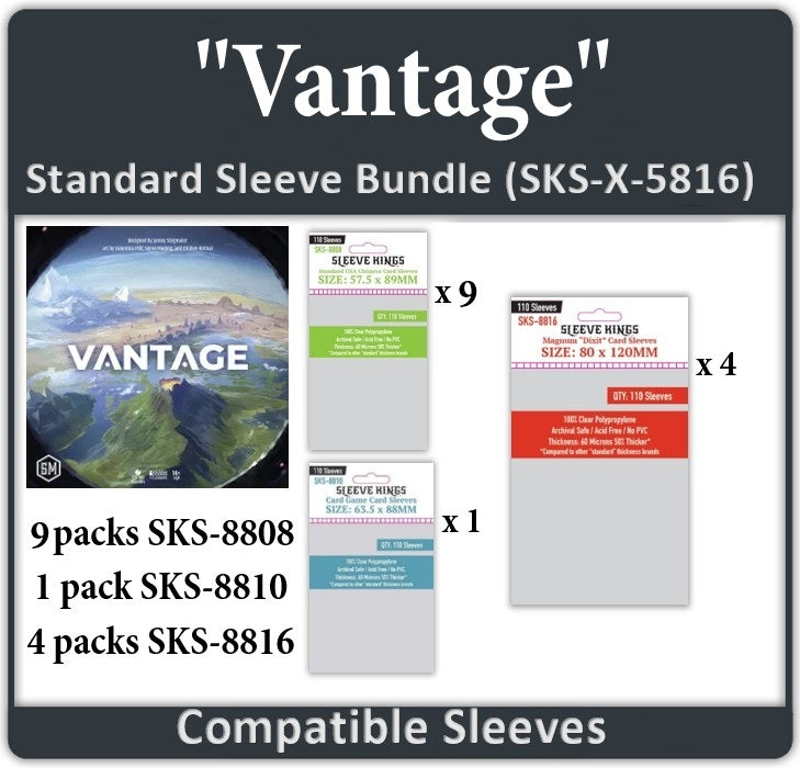 "Vantage" Compatible Sleeve Bundle (8808x 9, 8810 x 1, 8816 x 4 ...